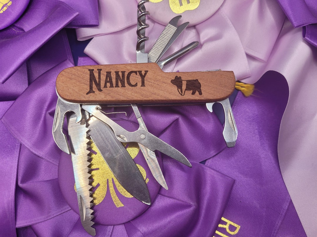 Custom Show Pig Knife Multi-tool, Personalize With Name and Breed ...