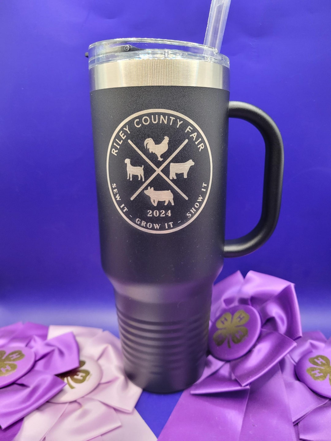 Custom County Fair Tumbler: 40 Oz Insulated Stainless Steel Cup - Etsy