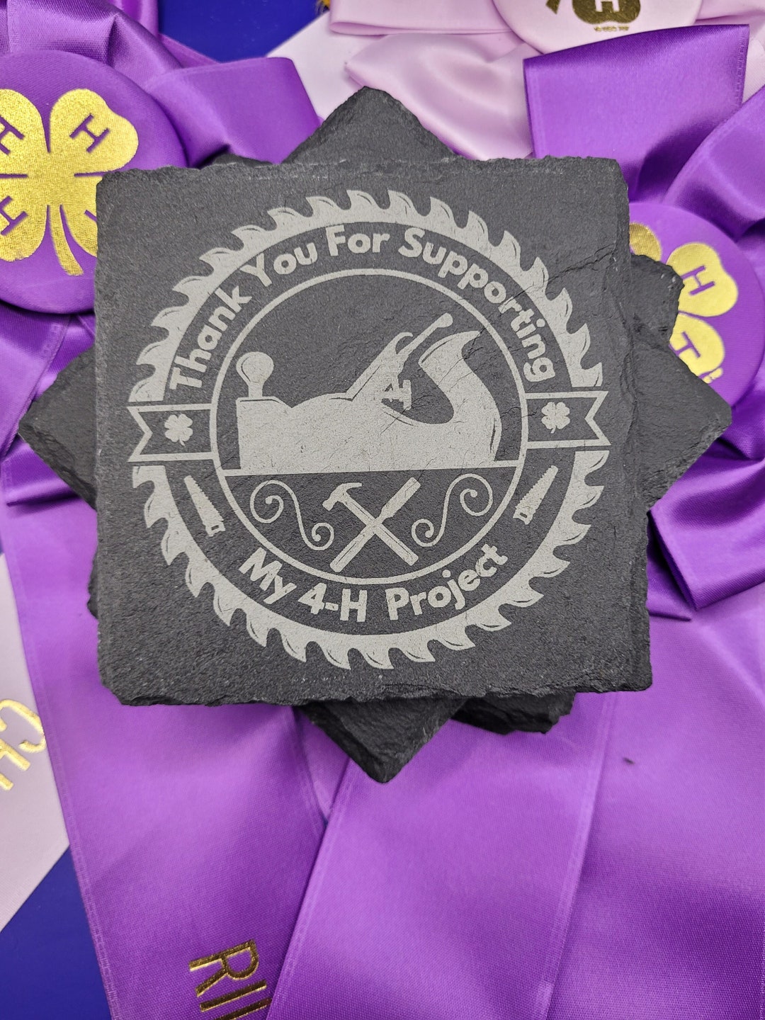 Thank You for Supporting My 4-H Project Coasters for Woodworking ...