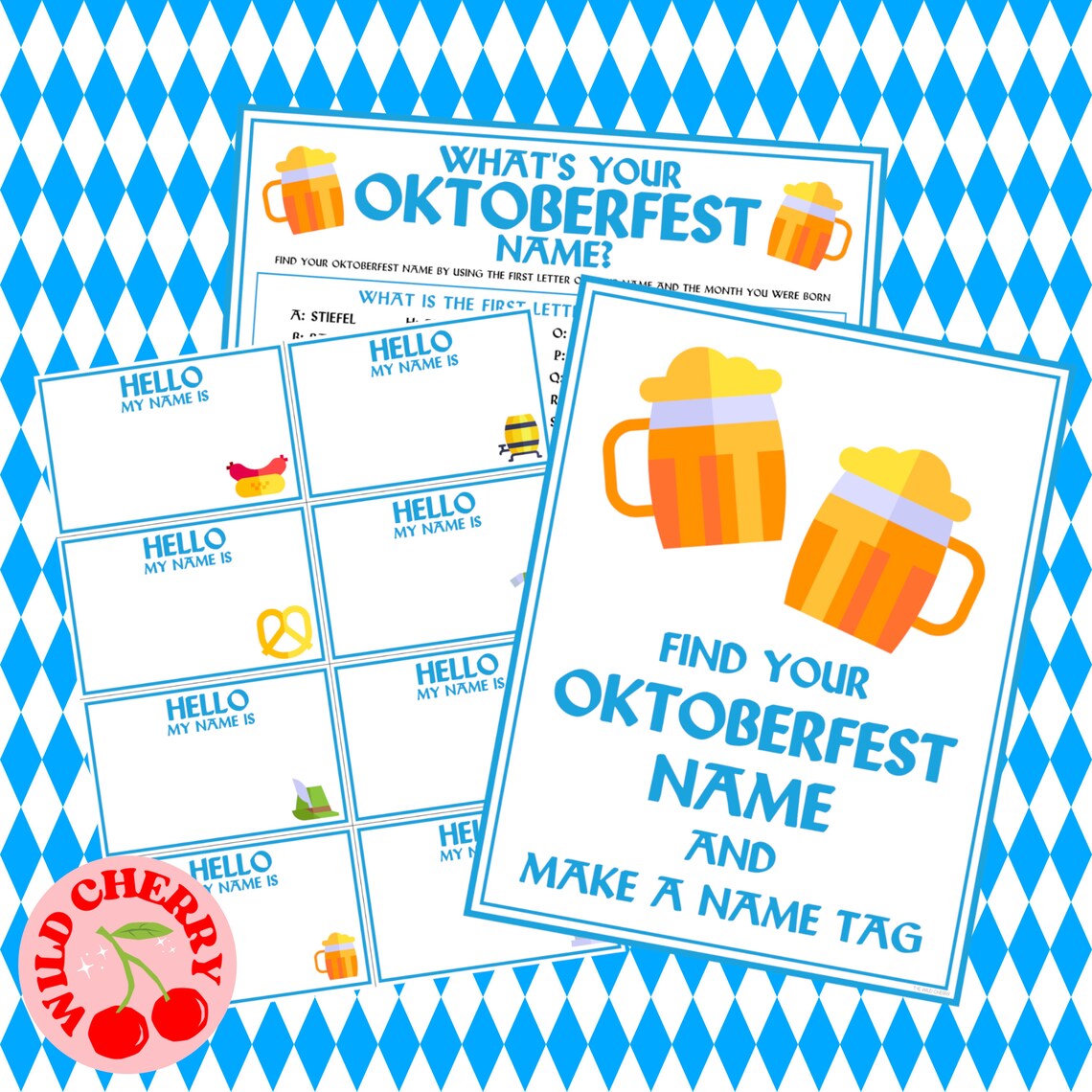 Oktoberfest Game | What's Your Oktoberfest Name Game | Adult ...