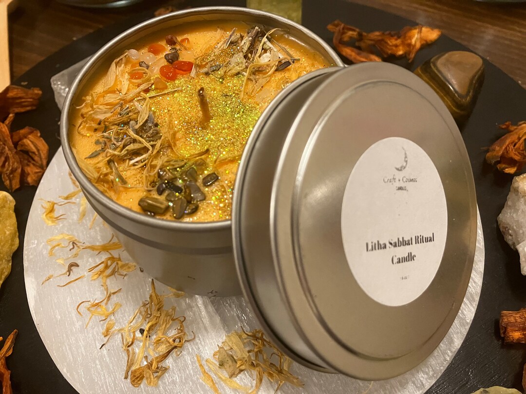 Litha Ritual Candle Summer Solstice Soy Wax 8 Oz Midsummer - Etsy