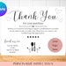 Bakery Thank You Card, Thank You Card, Canva Editable, Bakery Business ...