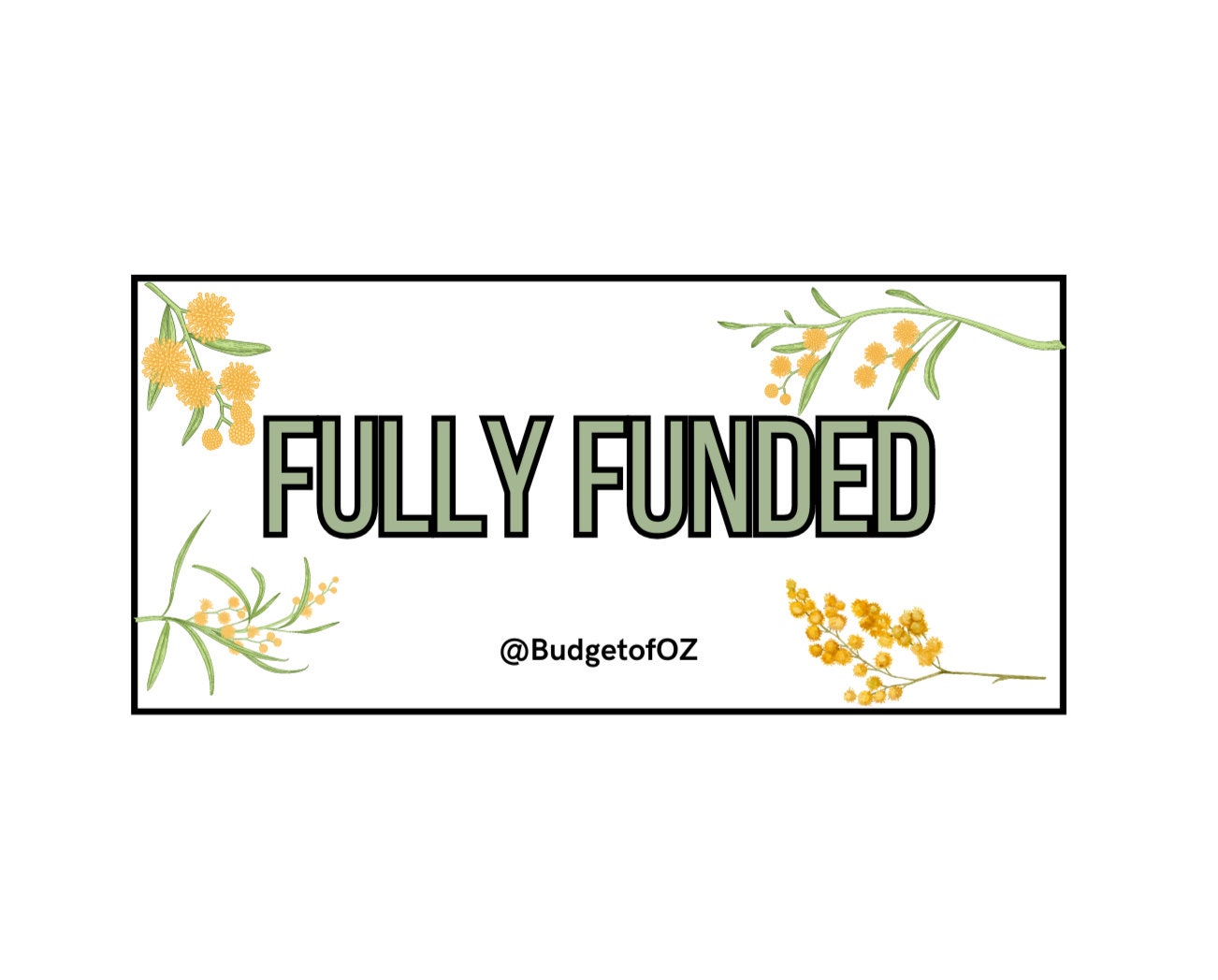Fully Funded Placeholder Printable - Etsy