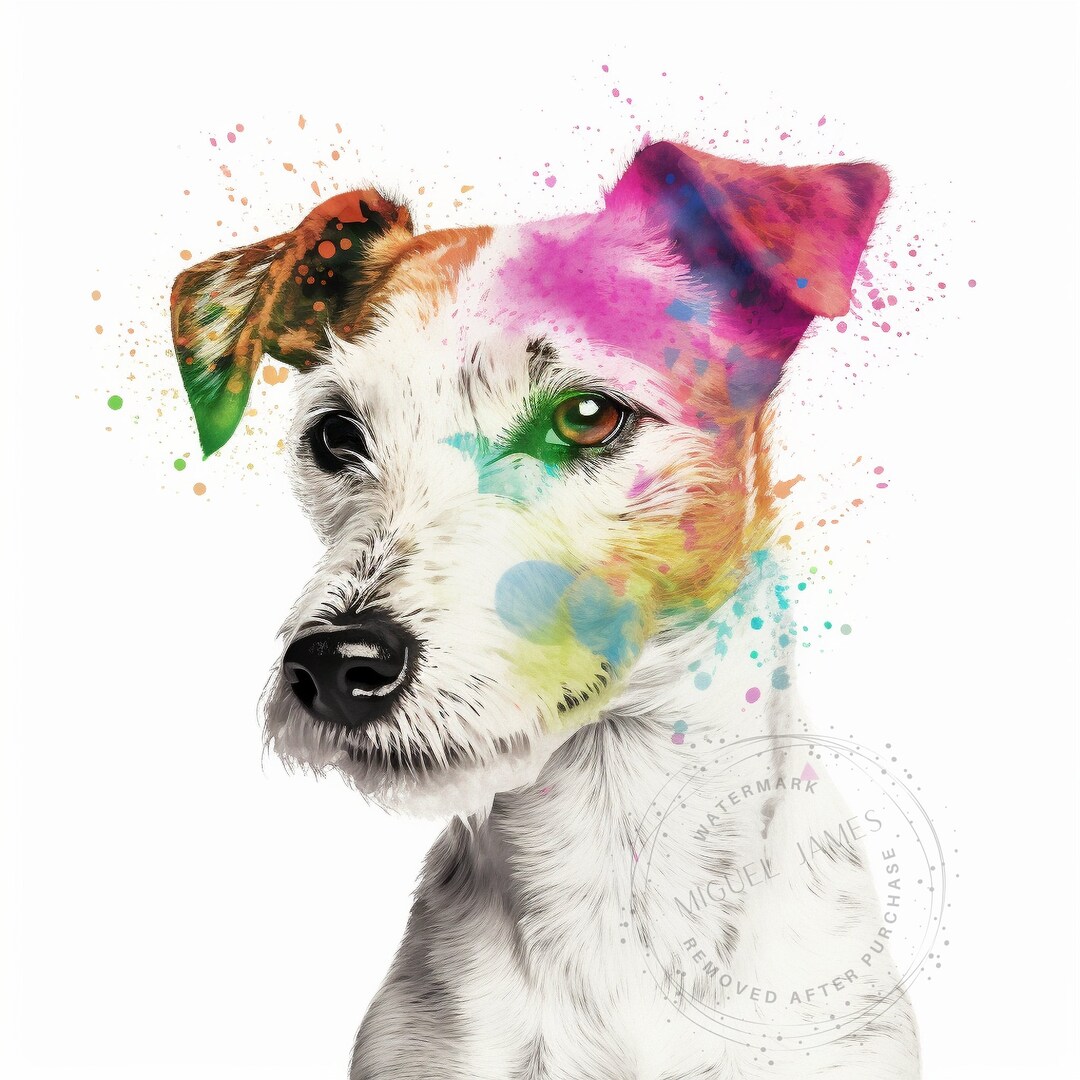 Jack Russell Pop Art, Digital Download, Pet Portrait - Etsy