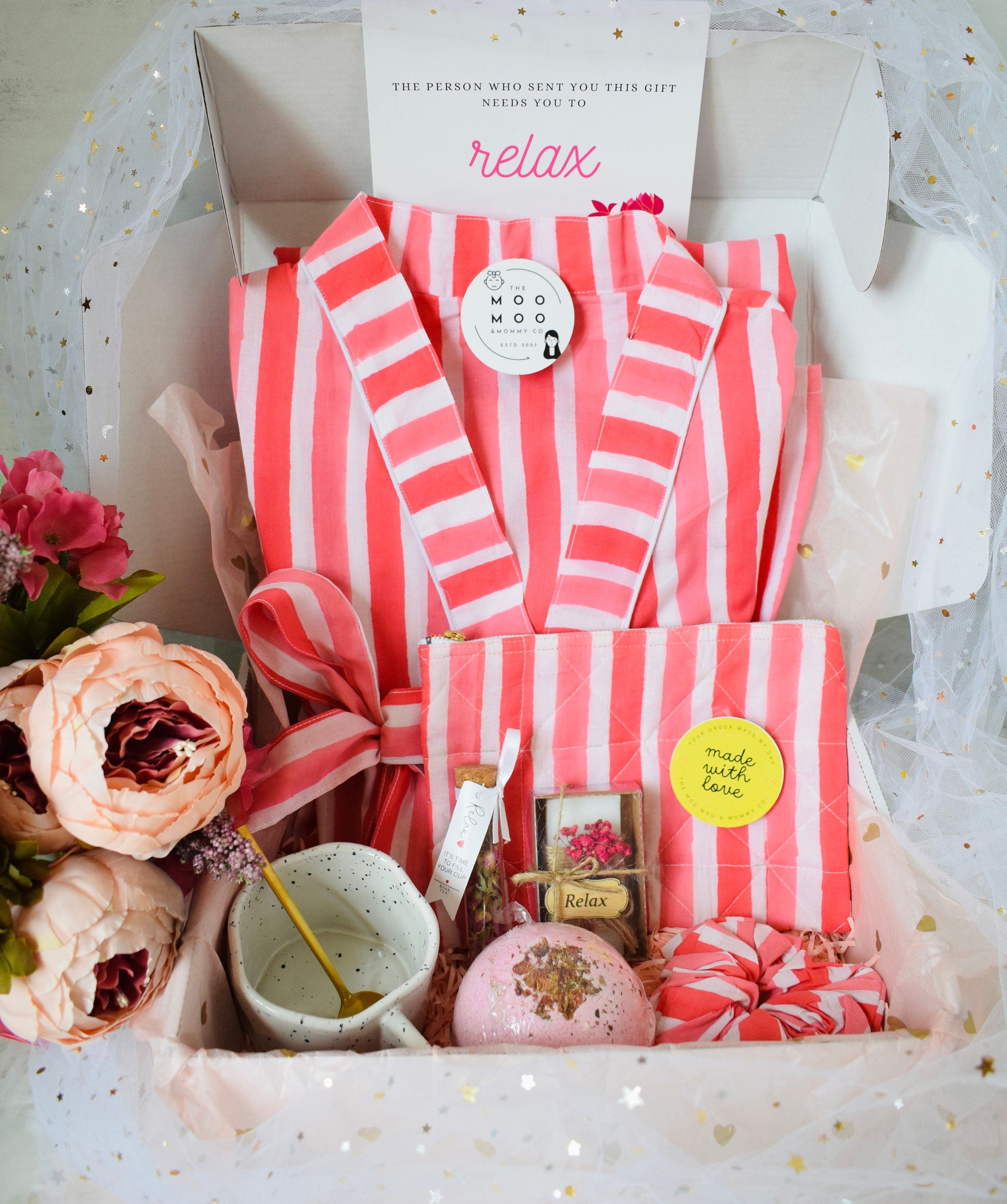Spa Set Self Care Gift Box | Ultimate Relaxation Kit With Handcrafted ...