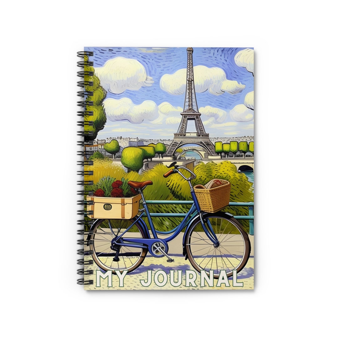 Eiffel Tower Notebook Paris France Notebook Parisian Travel - Etsy