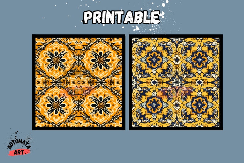 25 Andalusian Tiles Seamless Patterns Digital Paper Set High - Etsy