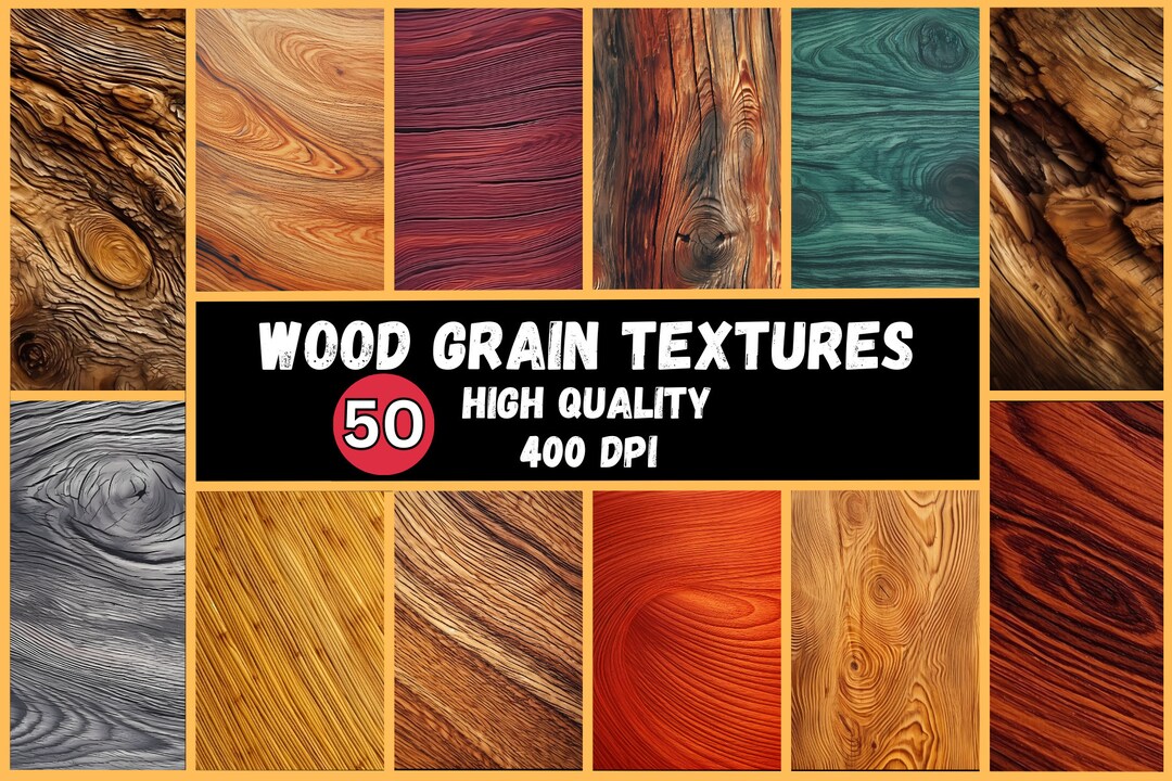50 High Quality Instant Download Wood Grain Textures, 400 DPI Printable ...