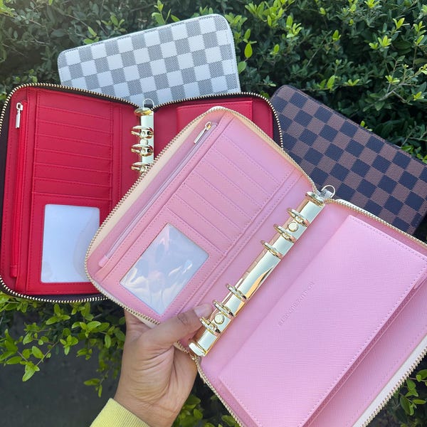 Checkered Wallet - Etsy