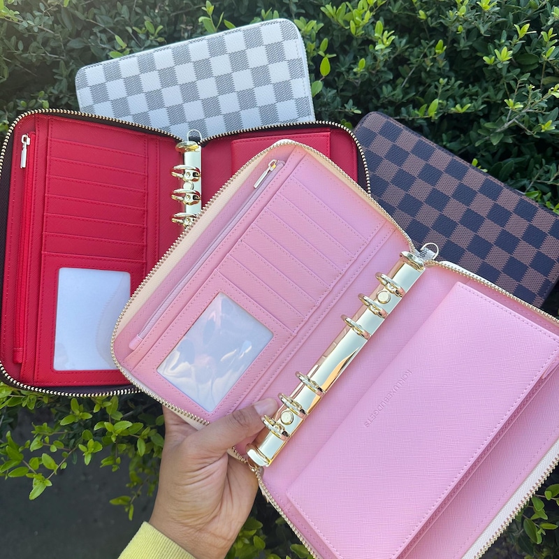 Checkered Money Binder - Etsy
