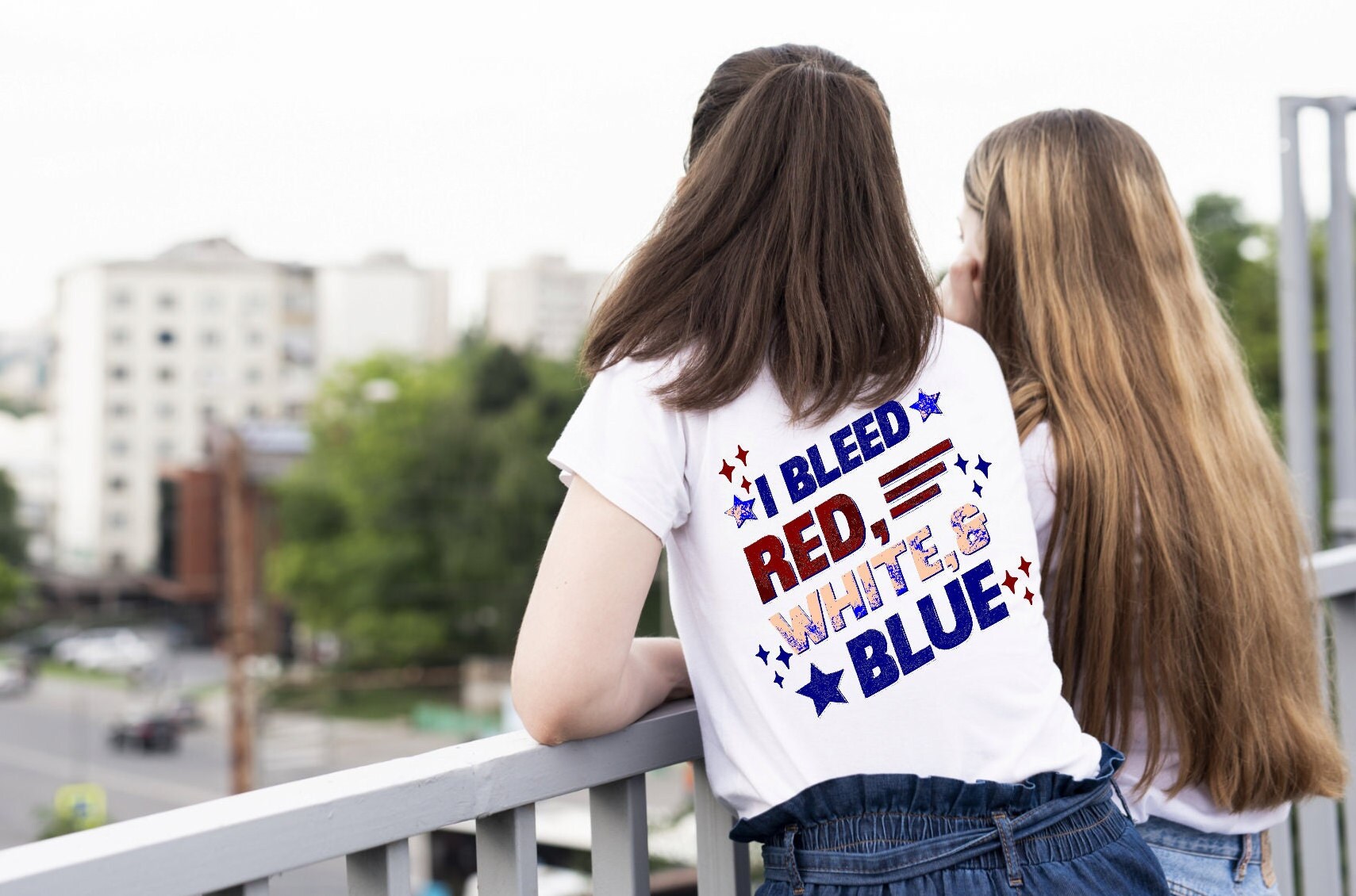 I Bleed Red White and Blue PNG Svg and Pdf Files, 4th of July PNG Svg ...