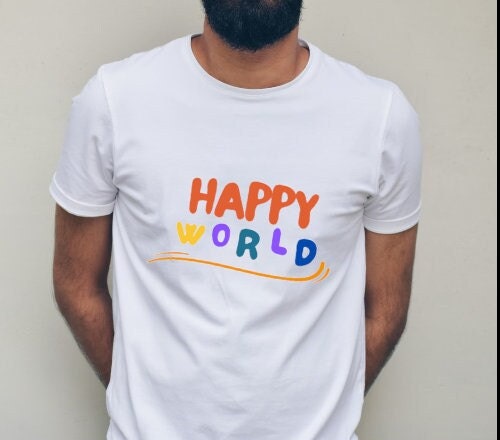 Happy World Png Svg and Pdf Files. - Etsy
