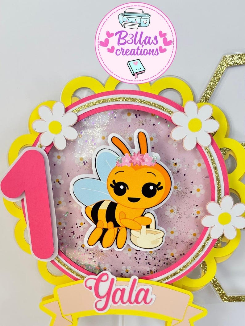 Little Bee Cake Topper - Etsy