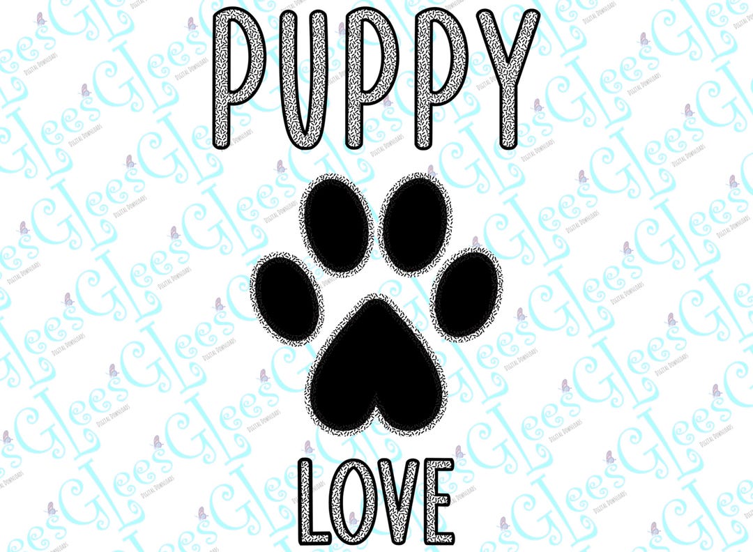 Puppy Love Heart Dog Clothes Png Dog Png Dog Shirts for Printing Extra ...