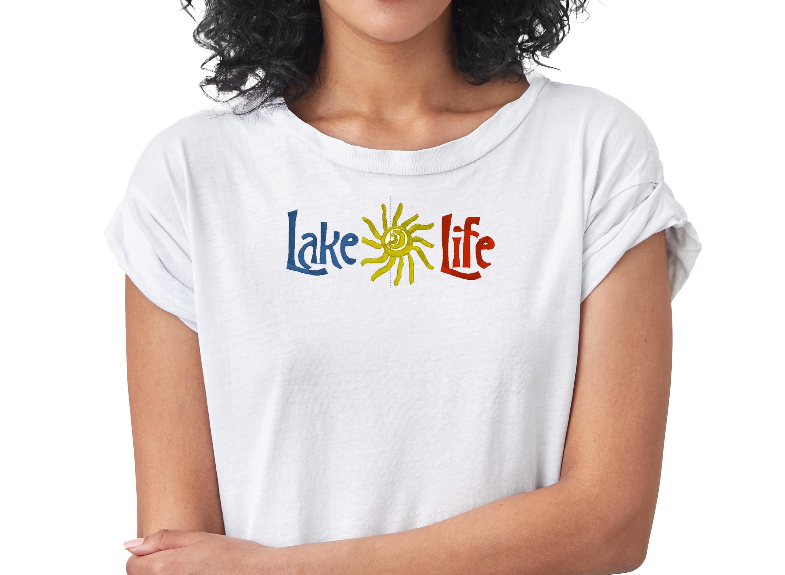 Lake Life Sun Embroidery Instant Download T Shirts Sweat Shirts Machine ...