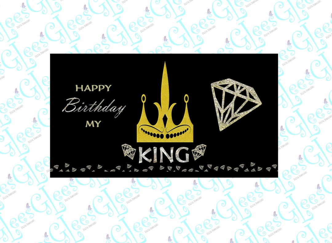 MY KINGS Birthday Banner Digital Download Husbands Birthday, Son, Dad ...