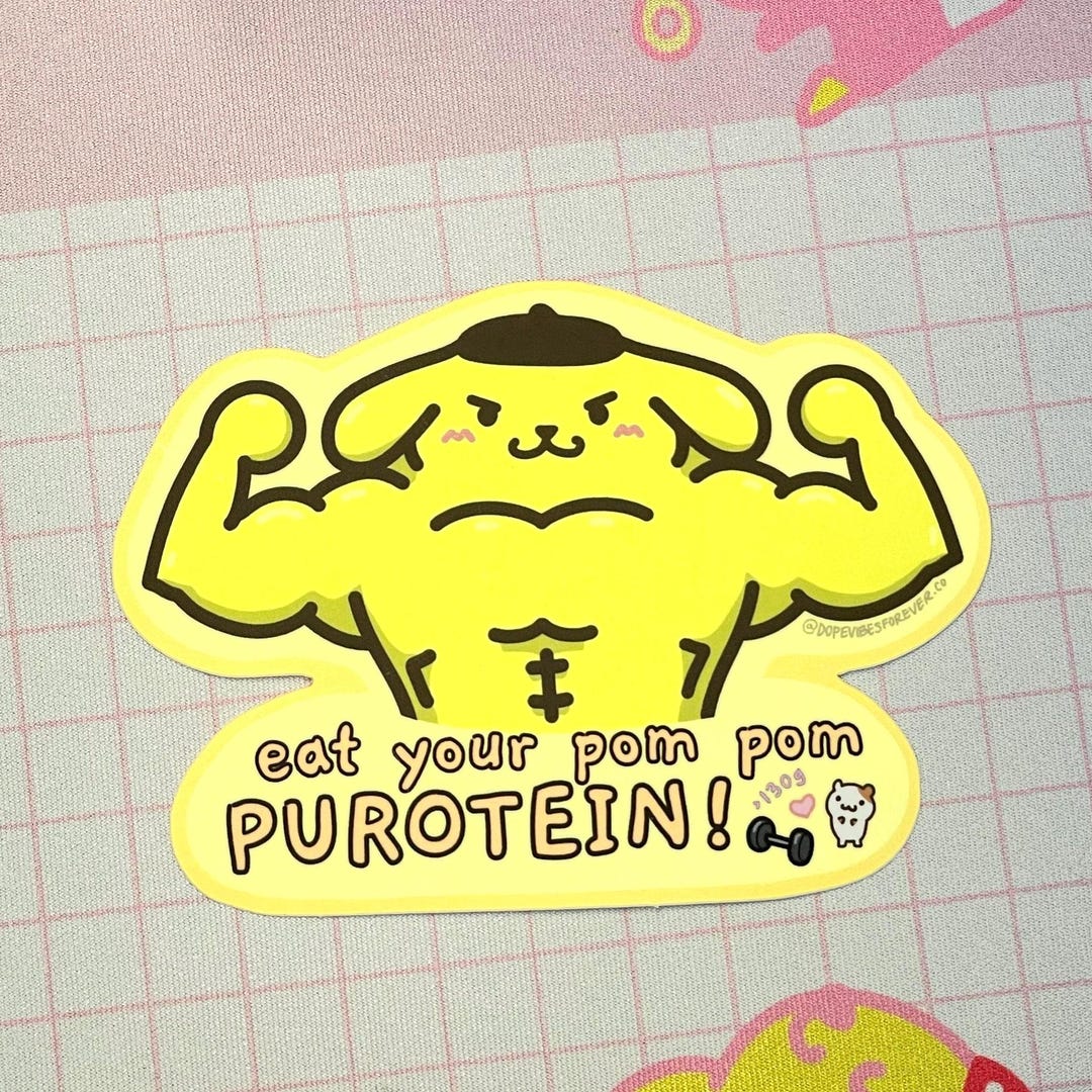Buff Pup Purin Sticker - Etsy