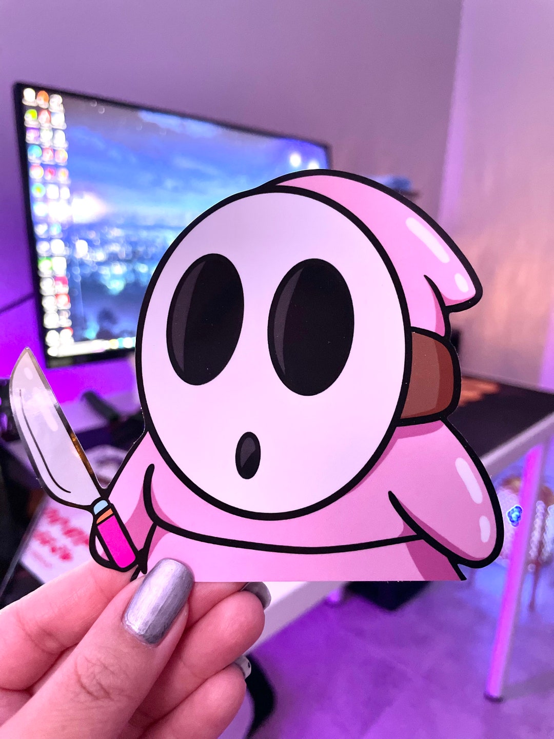 Shy Guy Peeker Sticker - Etsy