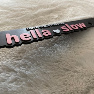 Hella Slow License Plate Frame | Pink - Etsy
