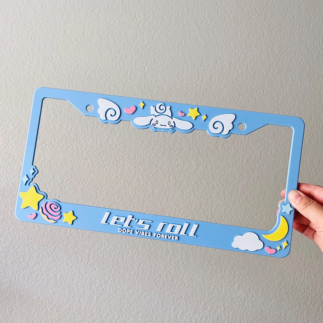 Let's Roll License Plate Frame | Dreamy Blue - Etsy