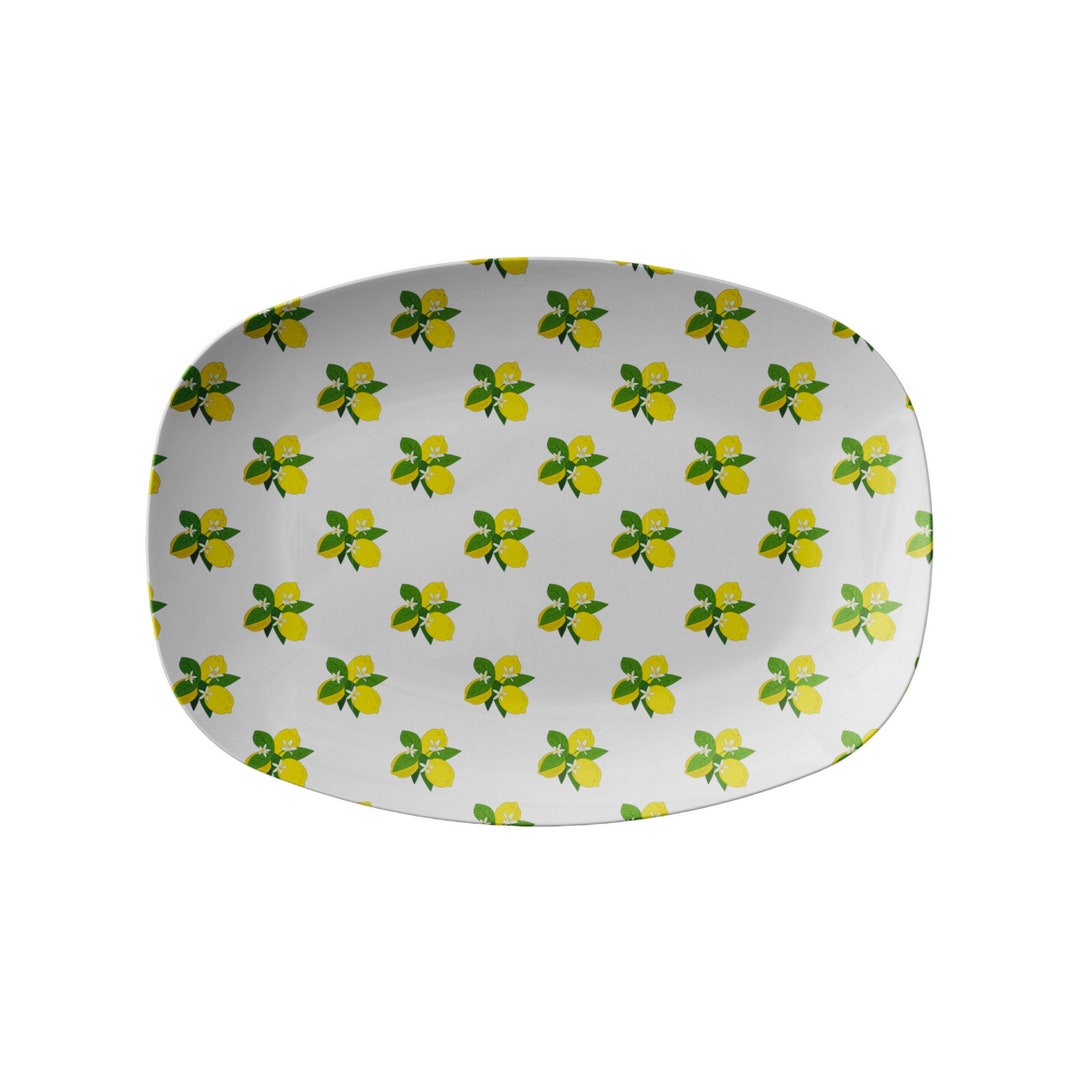 Lemon Fruit Serving Platter for Kitchen Dining Room Table Housewarming Gift Newlyweds Sicily ...