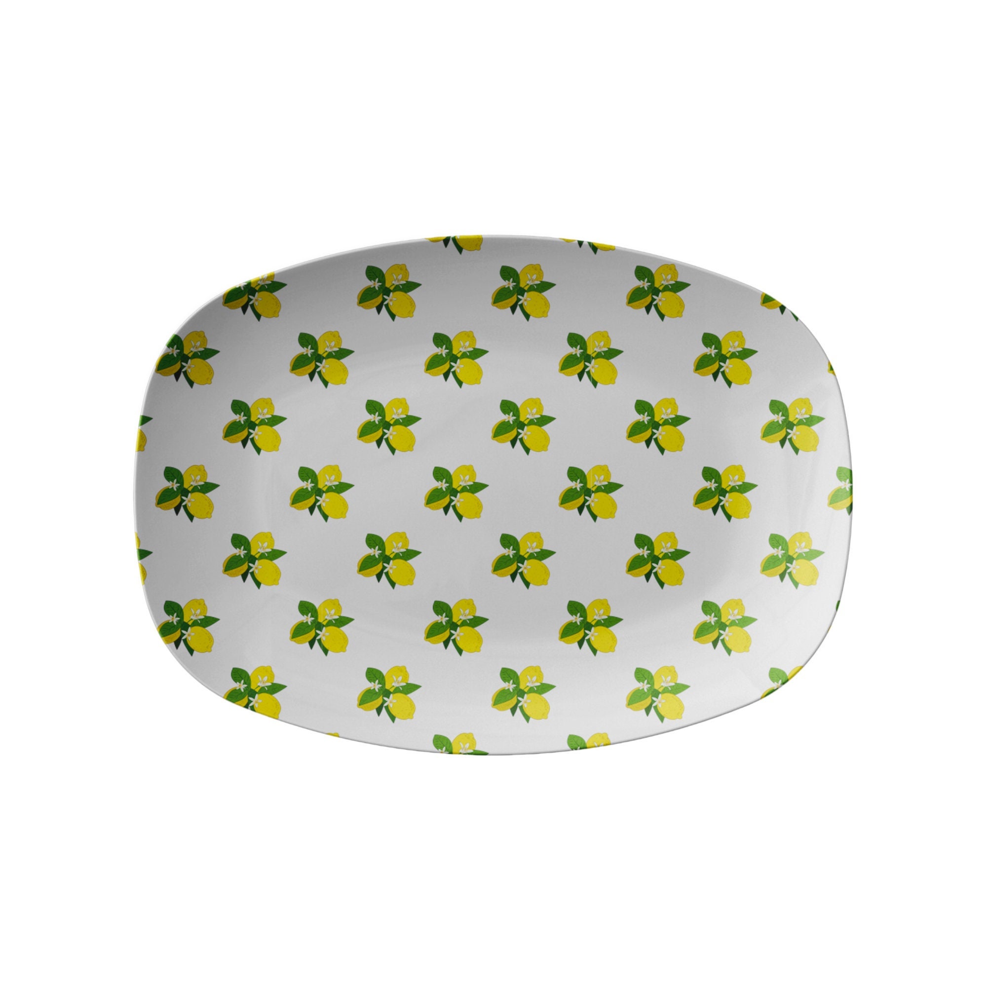Lemon Fruit Serving Platter for Kitchen Dining Room Table Housewarming Gift Newlyweds Sicily ...