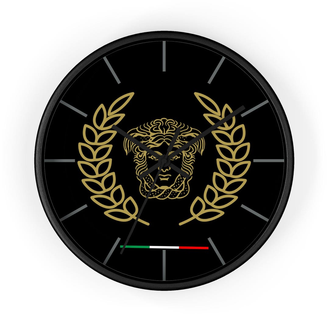 Medusa Italian Design Wall Clock: Modern Home Decor - Etsy