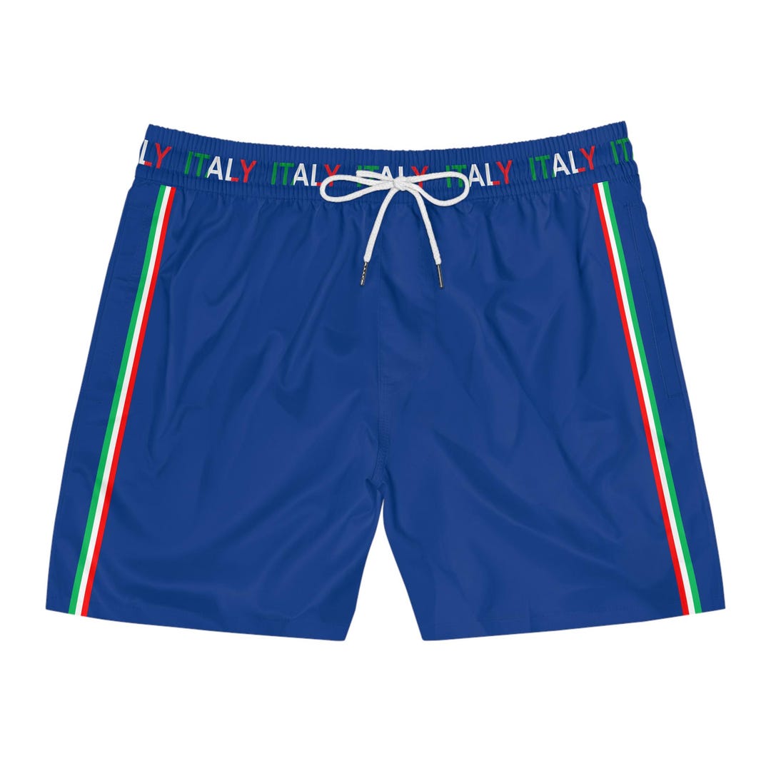 Swim Shorts, Italian Flag Design, Kickboxer Style Beachwear Water Sport ...