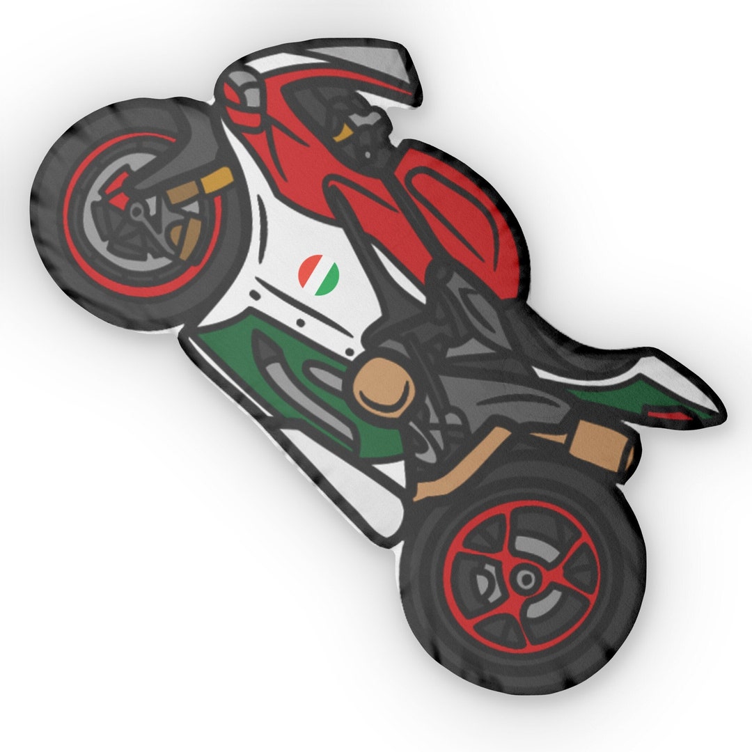 Italian Motorcycle Pillow: Racing Home Decor, Biker Gift - Etsy