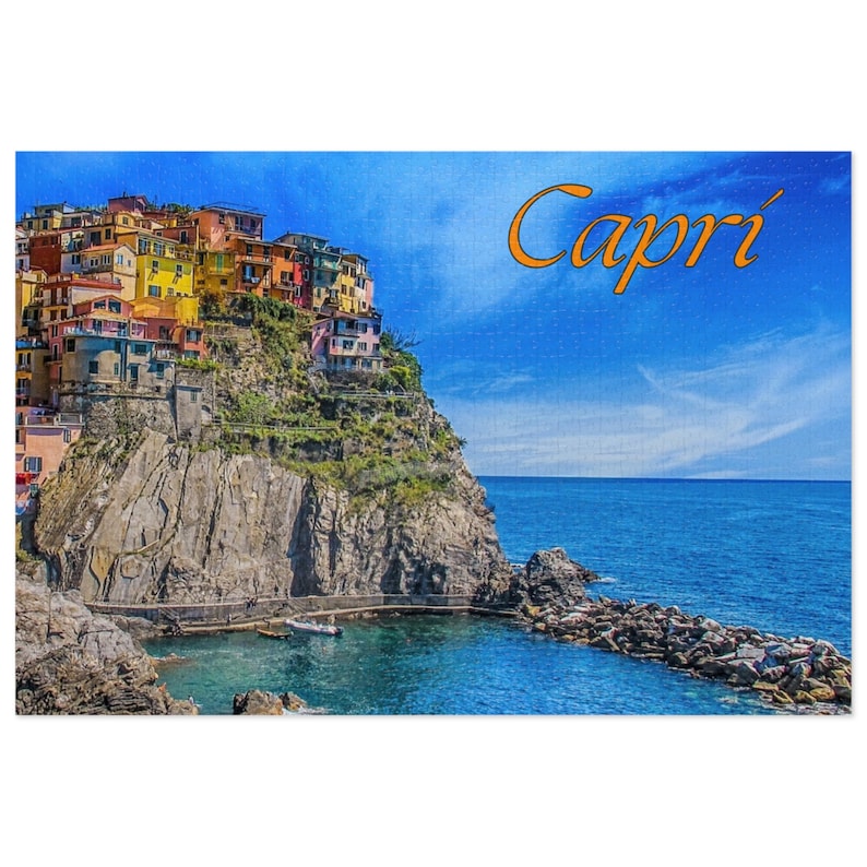Capri Italy Jigsaw Puzzle Gift for Adult Family Friend Birthday Gift ...
