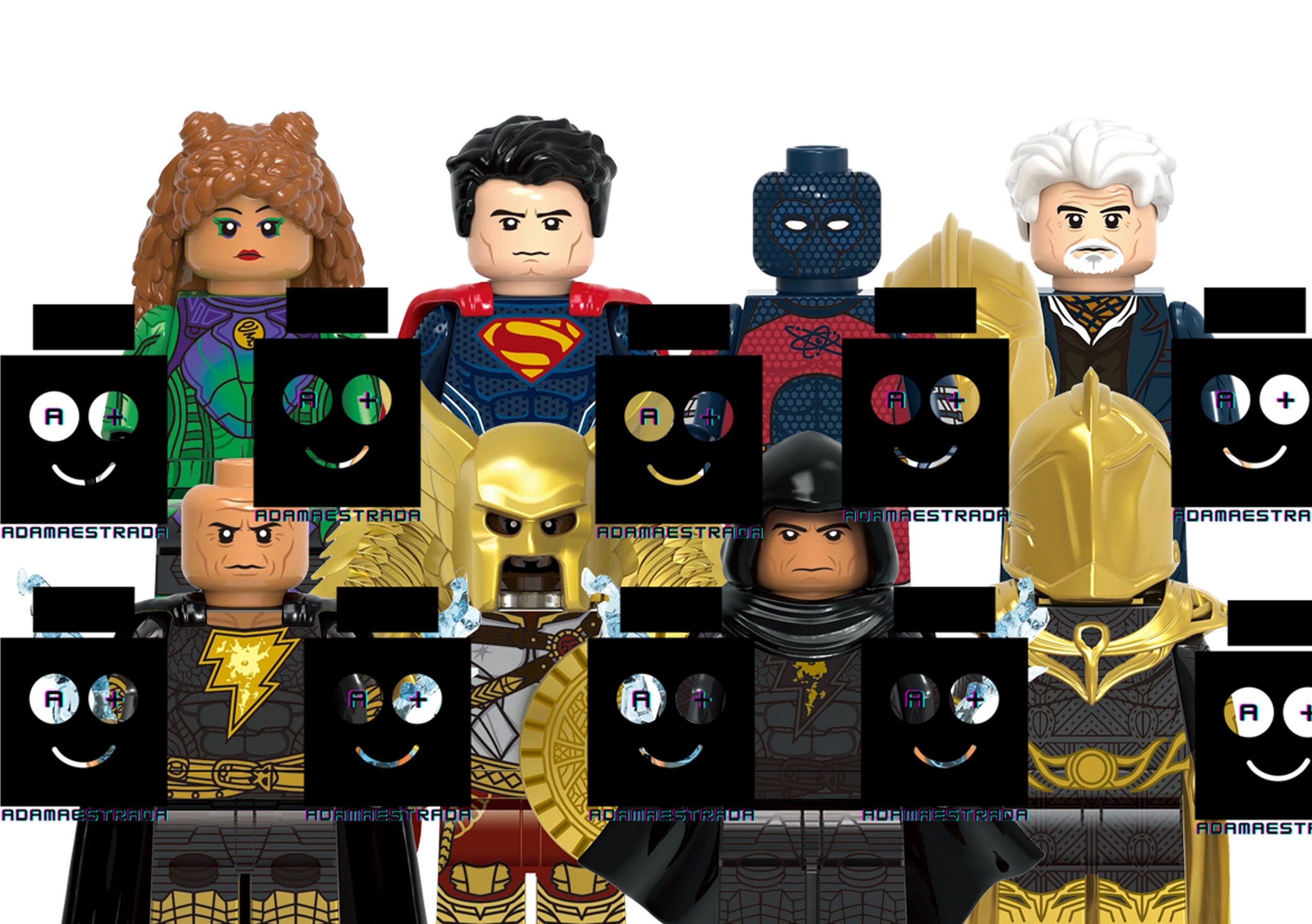 Lego Black Adam Decals