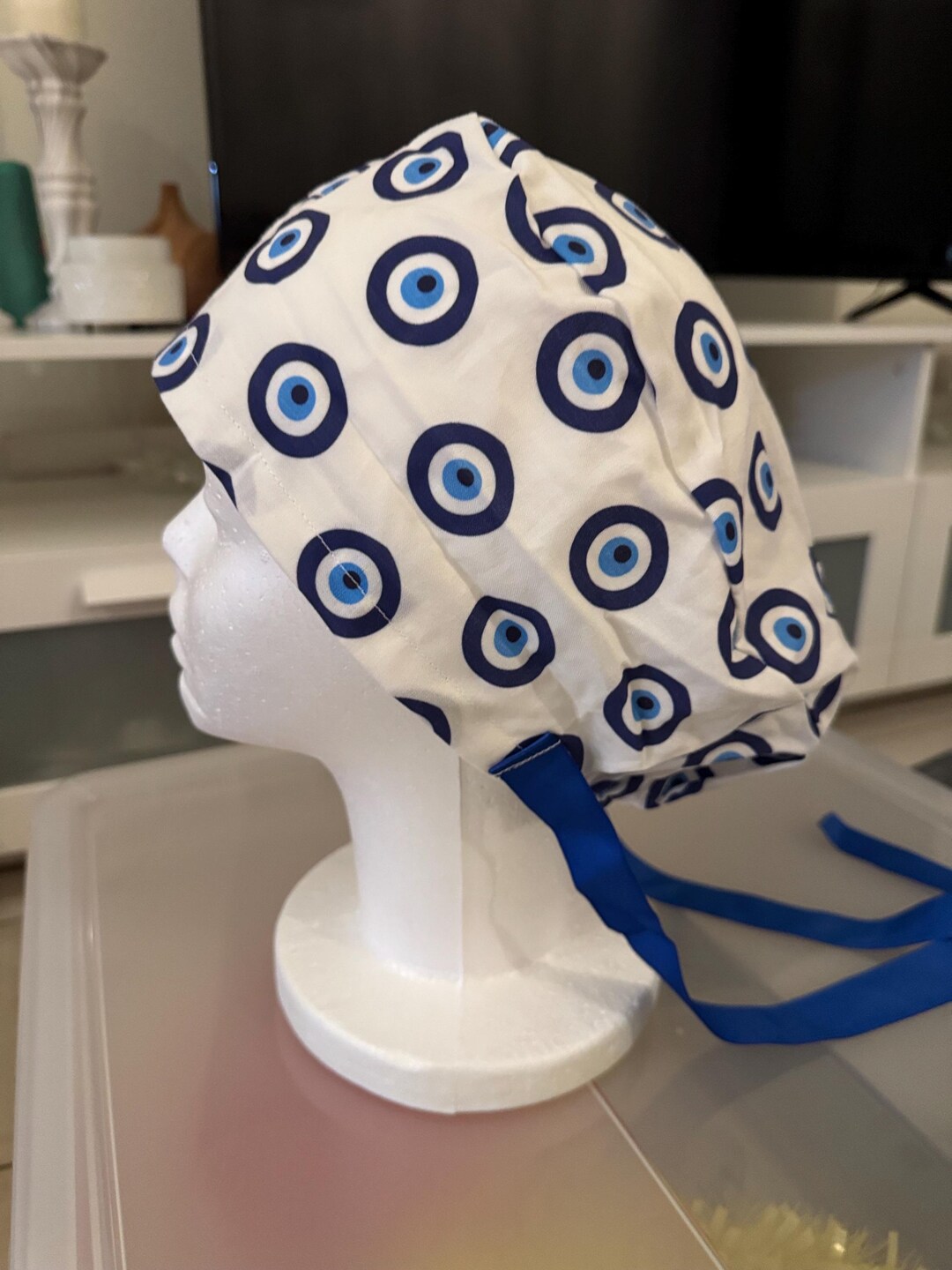 Third Eye Women’s Scrub Hat,evil Eye Hat, Ponytail Scrub Hat,euro Scrub ...