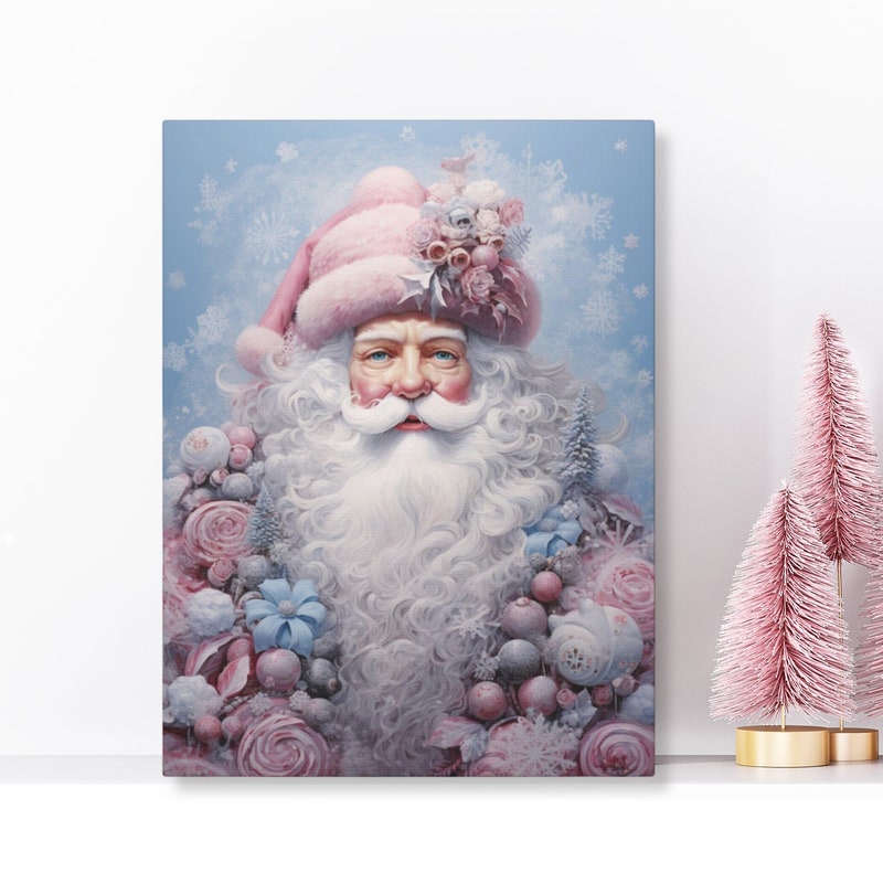 Pink Santa - Etsy