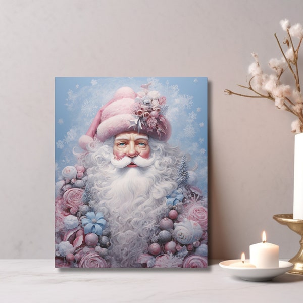Pink Santa - Etsy
