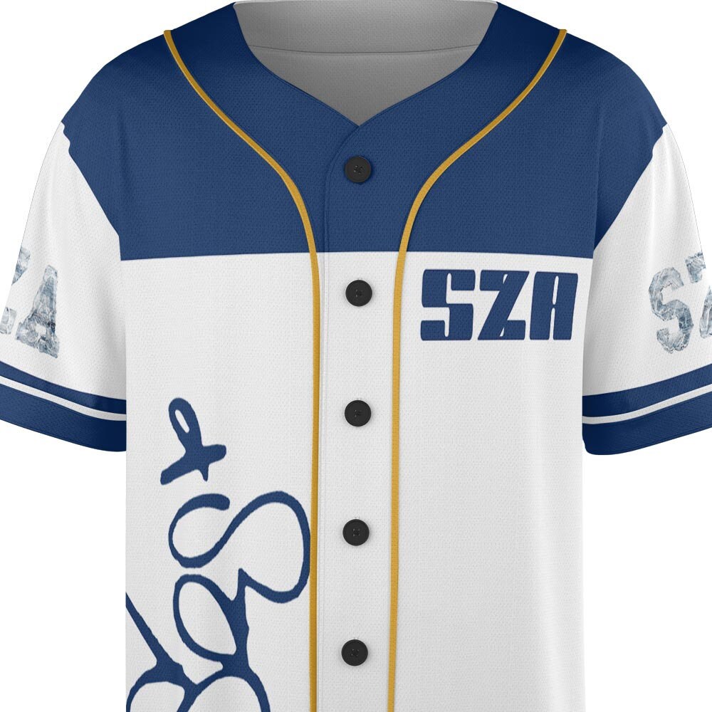 Custom Name SZA Music Baseball Jersey, Sza Sos Album Signature Tour ...