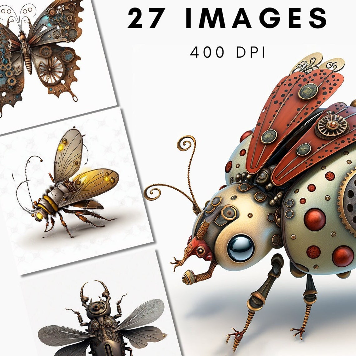 Steam Punk, Insects, Bugs, Spider, Firefly, Spider Punk, PNG ...