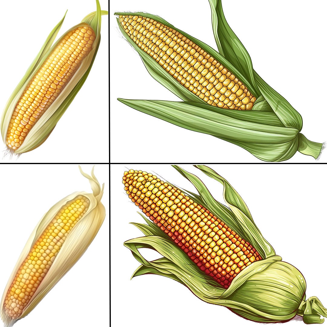 Corn, Harvest Corn, Clip Art, PNG, Commercial Use - Etsy