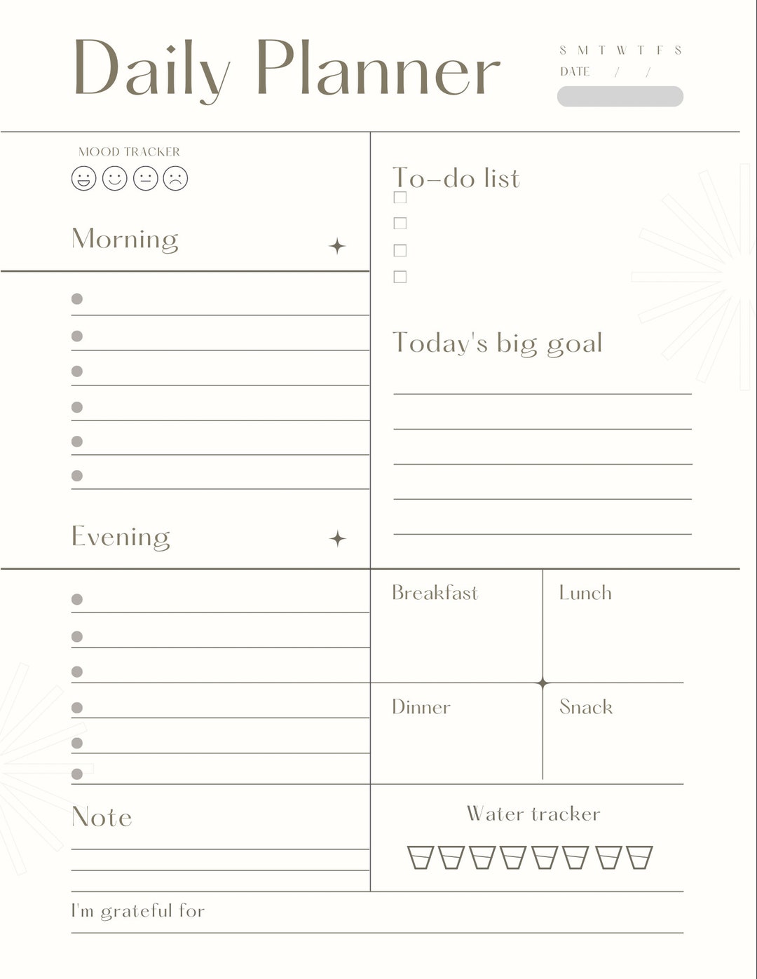 Daily Planner - Etsy