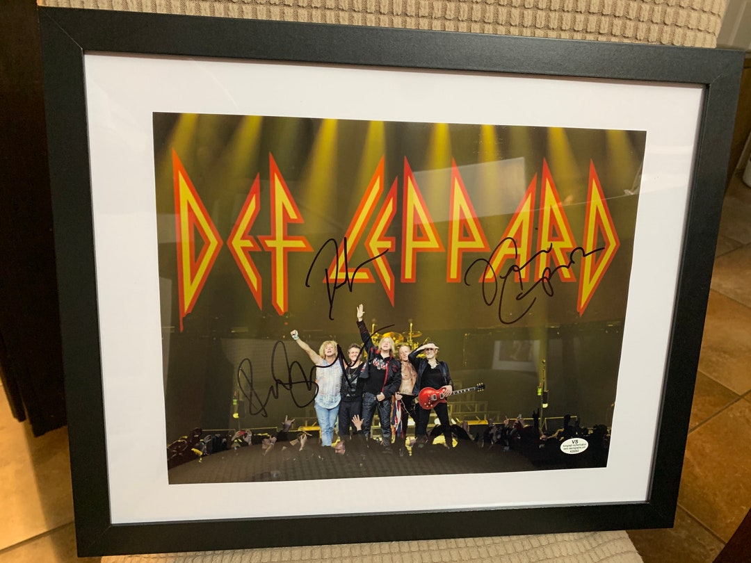 Def Leopard Autographed Picture With COA Authentic Rock N Roll Rick ...