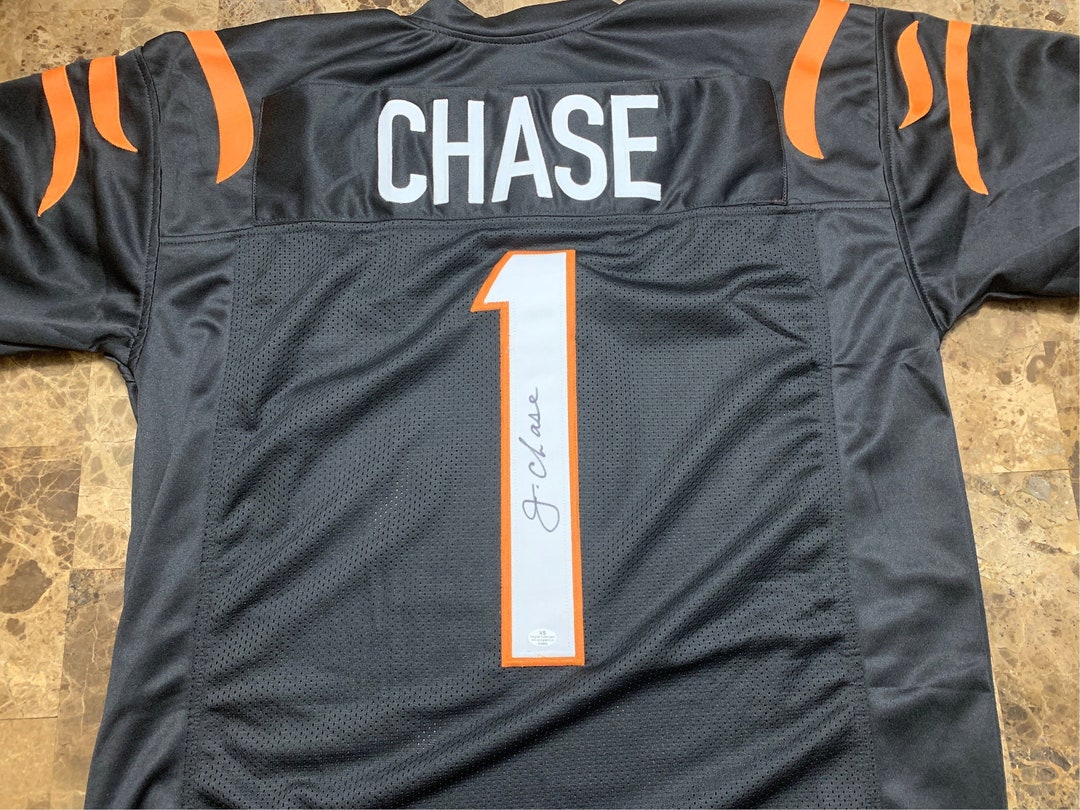 Jamarr Chase Autographed Cincinnati Bengals COA Authentic - Etsy
