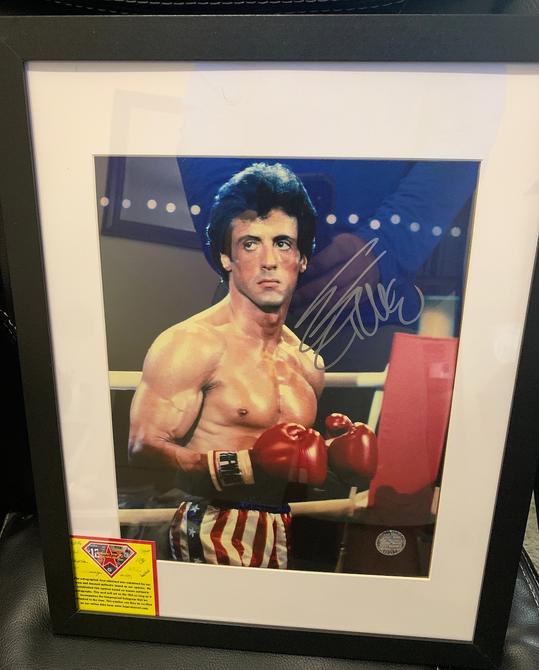 Sylvester Stallone Rocky Autographed Picture With COA Framed - Etsy