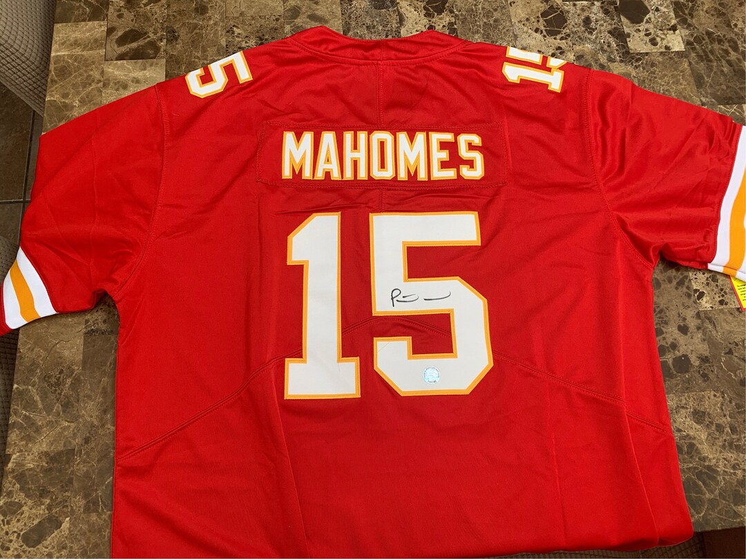 Patrick Mahomes Autographed Jersey With COA Kansas City Chiefs - Etsy