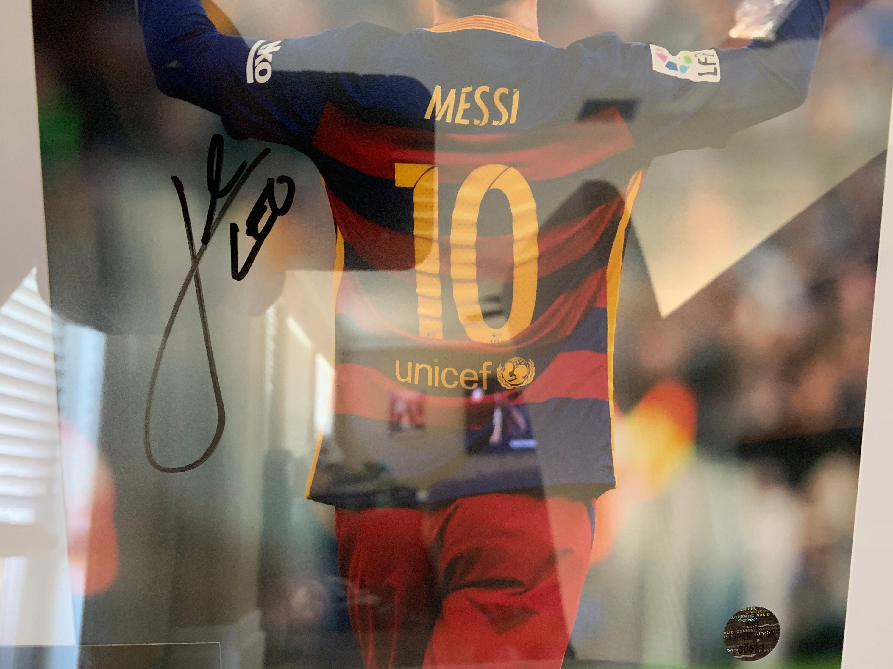 Lionel Messi Autographed Picture With Elite COA - Etsy