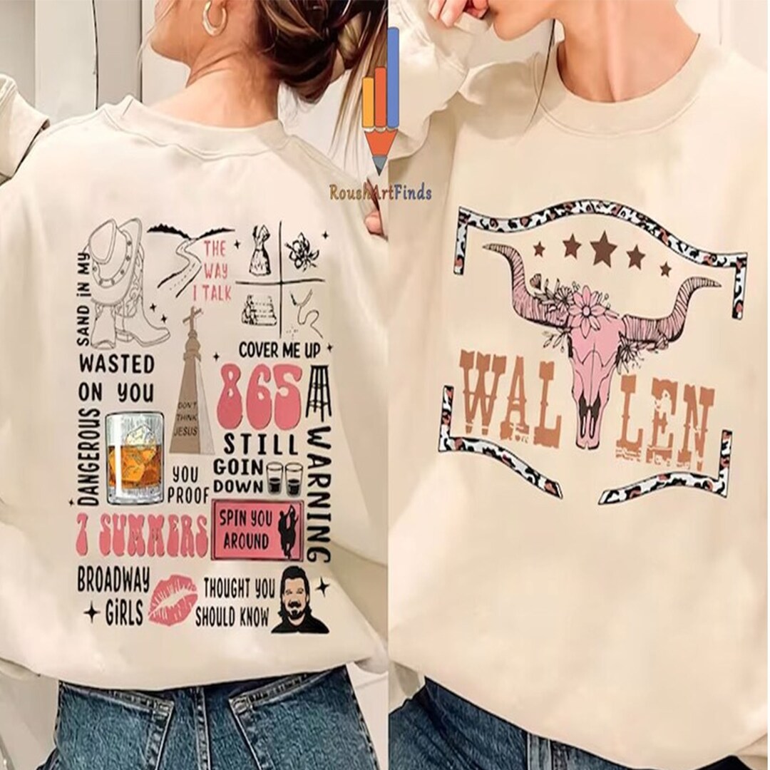 Retro Wallen Western 2 Sides Vintage Wallen Country Music - Etsy