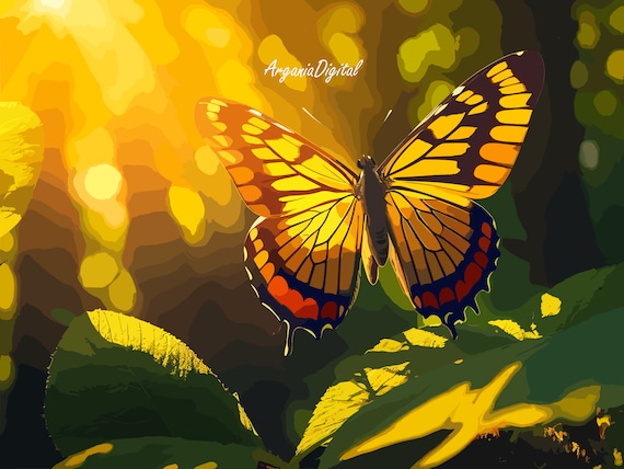 Flying Beautiful Butterflies