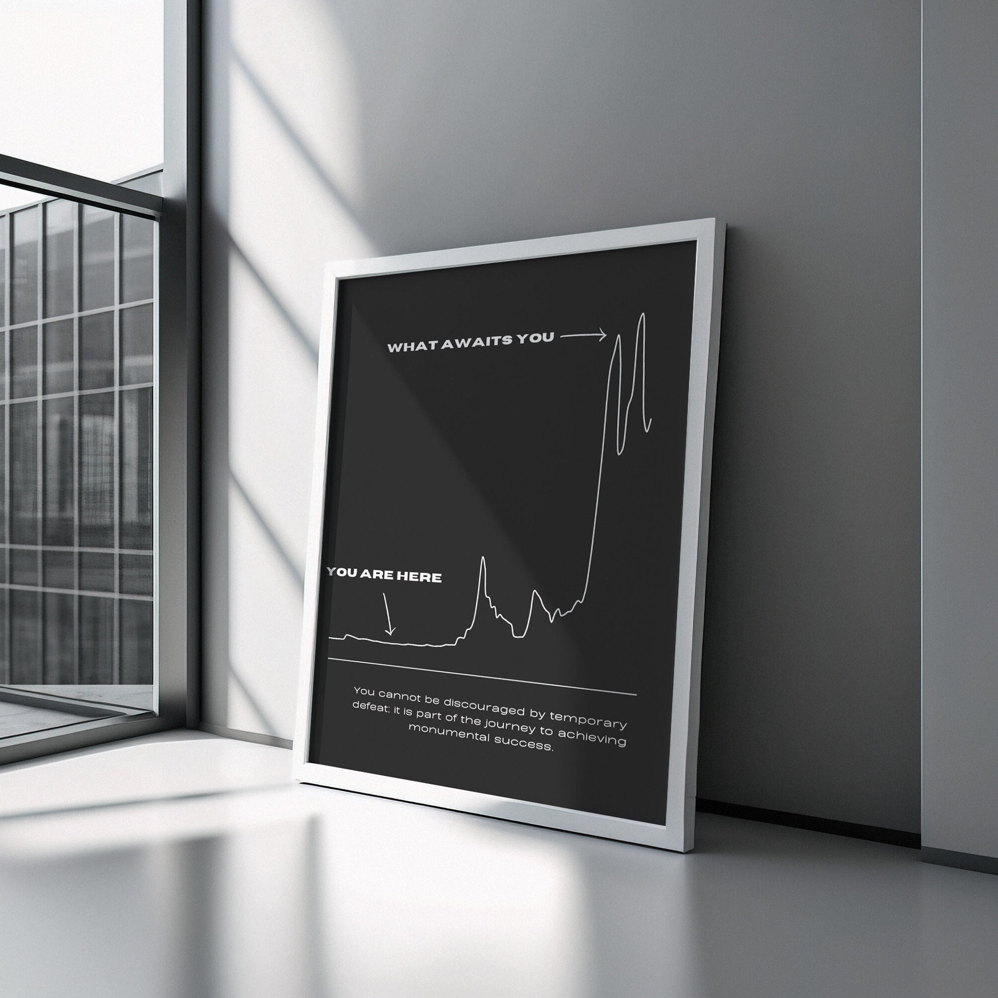 Journey to Success Poster, Motivational Wall Art, Office Wall Decor ...