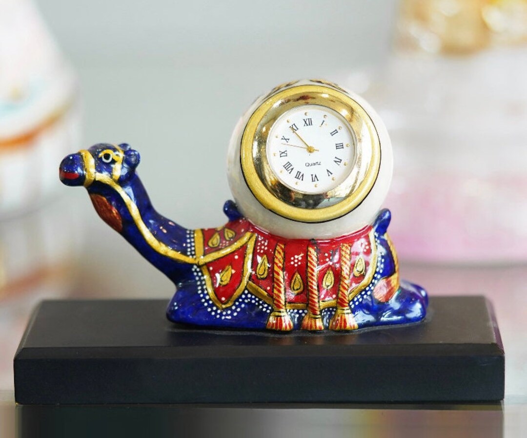 Dust Marble Camel Table Clock for Home Décor - Etsy