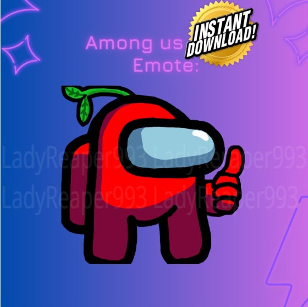 Among Us Red Emote for Twitch: - Etsy