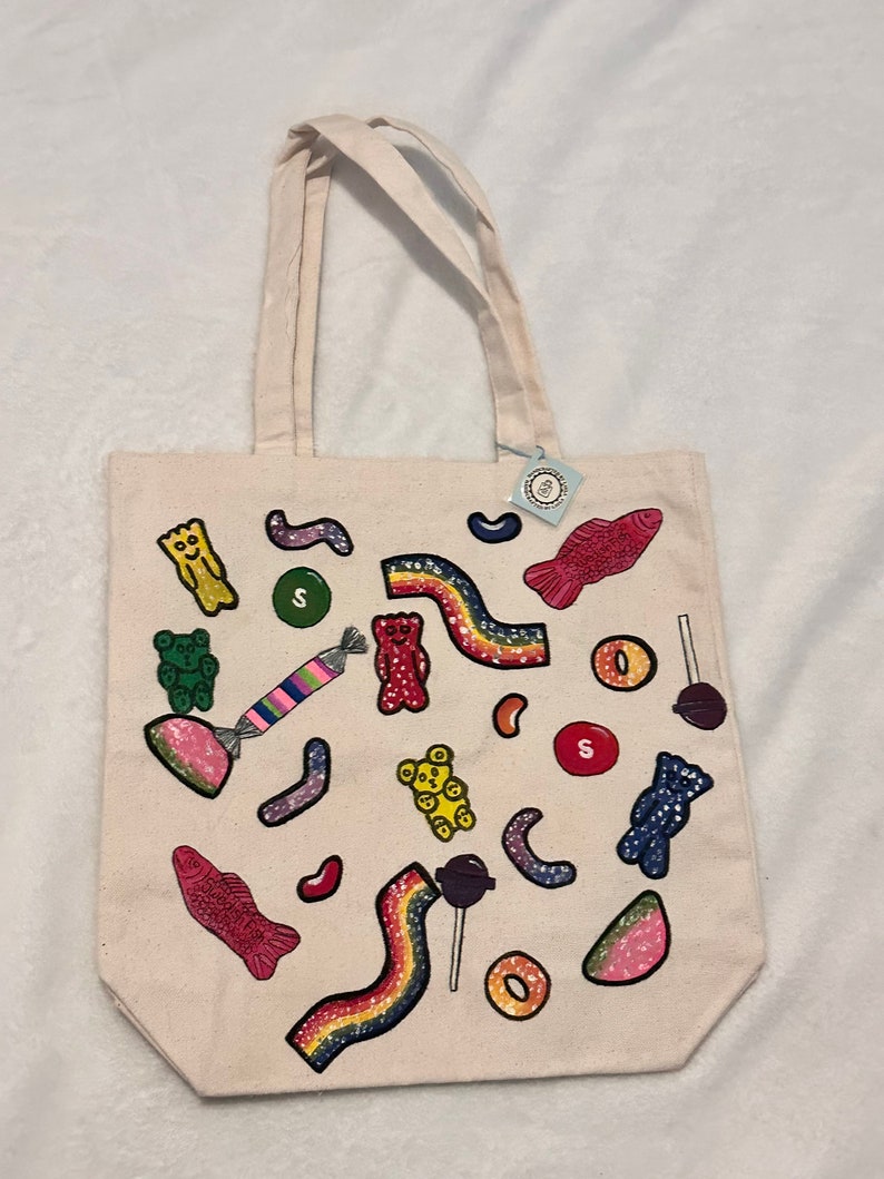Handcrafted Sour Candy Trick or Treat Tote Bag - Etsy