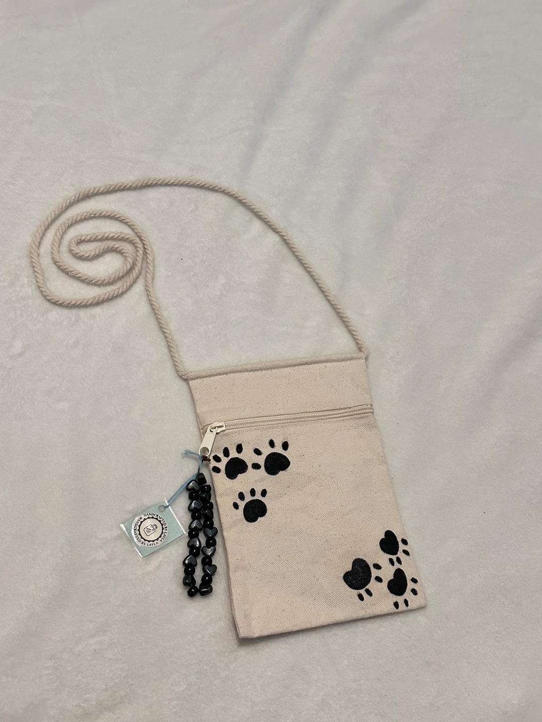 Handcrafted Paw Print Tote Bag - Etsy